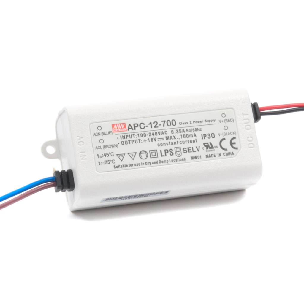 APC 12 Watt Constant Current LED Power Supply to IP42 700mA