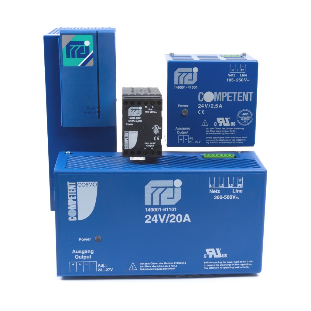Competent COSMO Slimline 24V DC 1ph DIN Rail PSU 5.00A