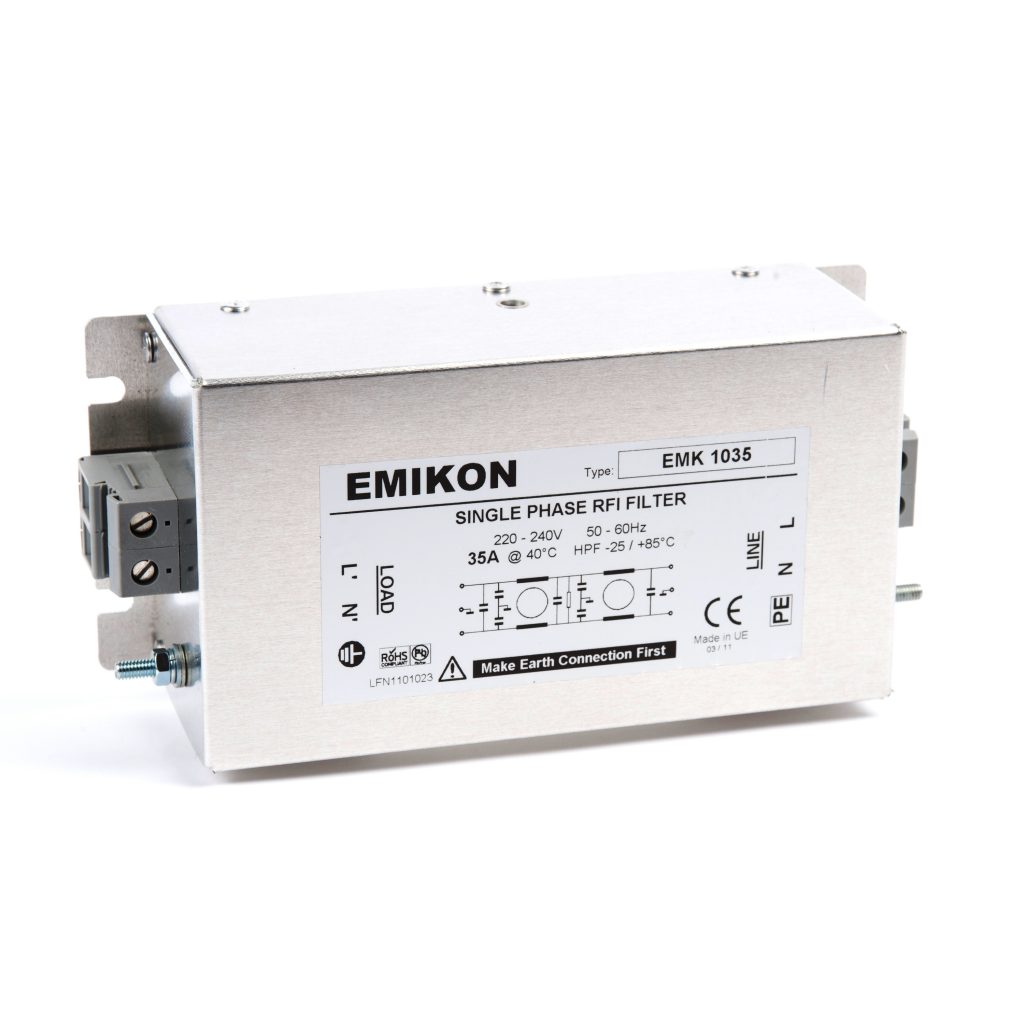 EMK 250V AC Single-Phase EMC Filter 10A