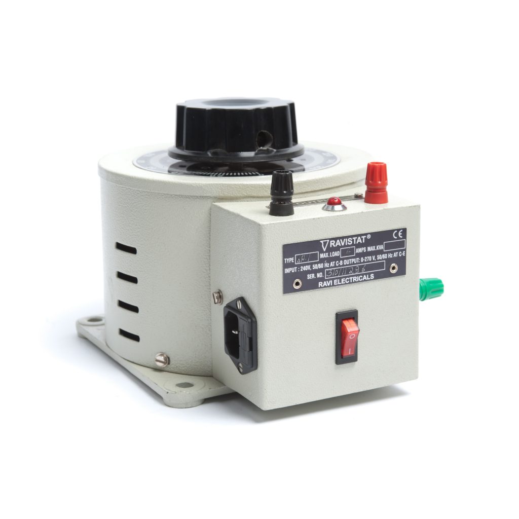 Enclosed Variable Autotransformer for Bench Mounting 1ph 6A