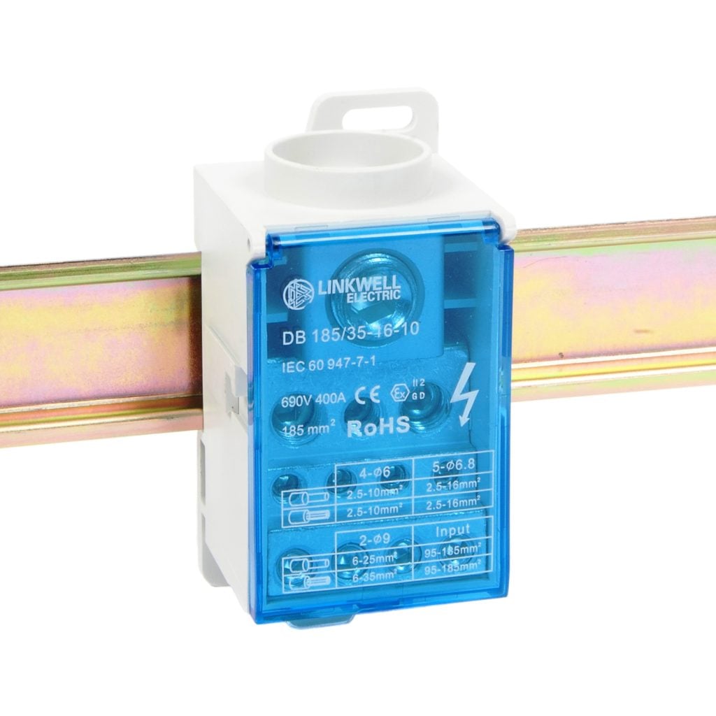 DB Series 690V 1 Pole Distribution Block for Copper Cable 400A